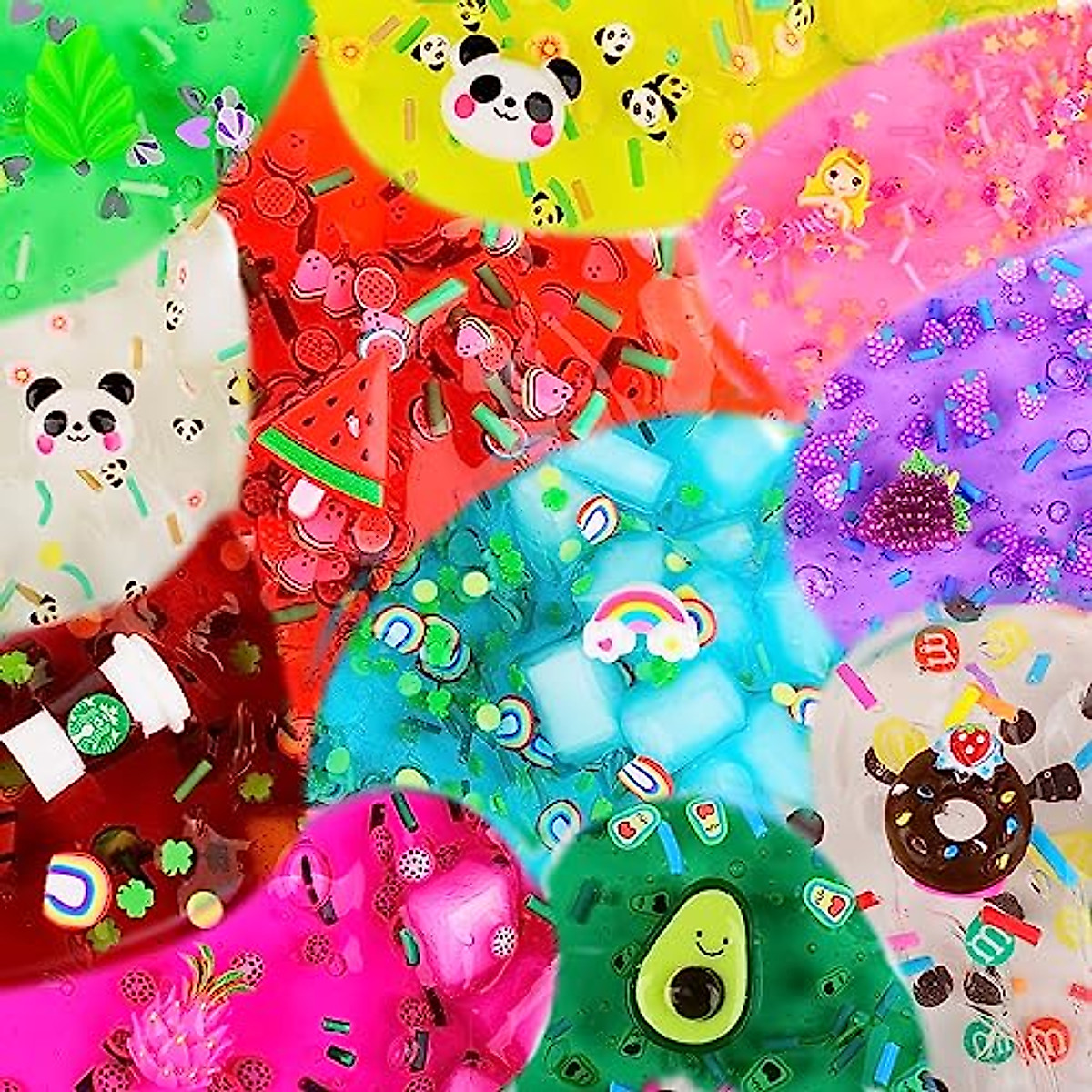 11 Pack Clear Slime Kit Crystal Clear Slime Set for Kids Clear Slime Kit Soft Jelly Cube Clear Slime 11 Pack Easter Christmas for Girls Boys