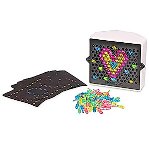 Lite-Brite Mini, Light Up Drawing Board, Mini LED Drawing Board with Colors, Travel-Sized Toys for Creative Play, Glow Art Neon Effect Drawing Board, Light Toys for Kids Aged 4 +