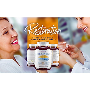 Restoration Toenail Fungus Treatment Probiotic Pills - Nail Fungus Treatment For Toenail, fungus Fungi Foot Repair Extra strength, Intensive Toe Nail renewal feet Fungus Supplement - Month Supply 60ct