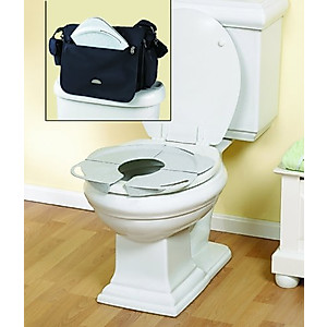 PRIMO Folding Potty with Handles, White Granite