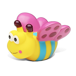 DolliBu Butterfly Bath Buddy Squirter – Floating Colorful Butterfly Rubber Bath Toy Fun Water Squirting Bathtime Play For Toddlers Cute & Soft Insect Toy For The Bathtub, Beach & Pool for Girls & Boys