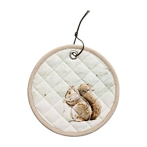 Creative Co-Op 8" Round Printed Cotton Pot Holder
