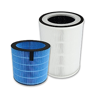 PUREBURG Replacement Filter Set Compatible with Afloia MIRO PRO, KILO PRO Air Purifier Humidifier 2-in-1,H13 HEPA with Humidifier Wicking Filter 4-Stage Filtration