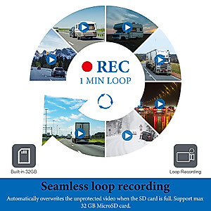 Backup Camera System for Trucks and RVs - 7-Inch Display with IP68 Waterproof Rear View Camera, IR Night Vision, and Easy Installation for Vehicles, Trailers, Campers, and Vans