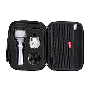 Hermitshell Hard Travel Case for Panasonic Close Curves Electric Shaver - ES-WL80-V (Black)