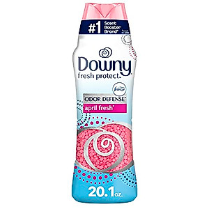 Downy Fresh Protect Laundry Scent Booster Beads for Washer with Febreze Odor Defense, April Fresh, 42 Loads, 20.1 oz