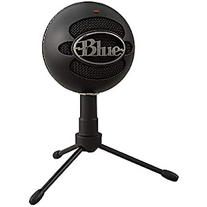 Blue Snowball iCE Mic (Black) Bundle with Shock Mount (2 Items)