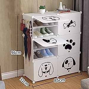 JAHH Plastic Shoe Rack, Multi-layer Space-saving Home Simple Multifunctional Simple Shoe Cabinet