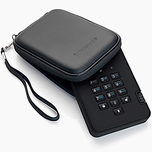 iStorage diskAshur2 HDD 1 TB | Secure Portable Hard Drive | Password Protected | Dust/Water-Resistant | Hardware Encryption