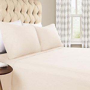 SUPERIOR Flannel-SH Sheet Set, Full, Ivory