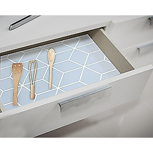 Cabinet Drawer Shelf Liners Non Adhesive 17.5 Inch Wide X 10 Ft Non Slip Waterproof Kitchen Cupboard Pantry Mat Washable Refrigerator Shelf Liners Bathroom Drawer Protector Liner
