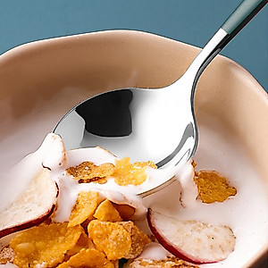 Xihuimay 3pcs Stainless Steel Chopsticks Fork Spoon Set with Travel Case Non-Slip Tabeware Pack Metal Portable Flatware Set Utensils Chinese Japanese Korean for Cooking Eating Dishwasher Safe, White