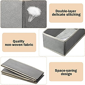 Potchen 24 Set Clothes Dresser Drawer Organizers, Closet Wardrobe Organizers Storage Dividers, Underwear Foldable Cloth Baby