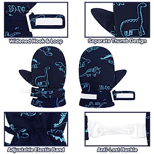 qikqik Toddler Winter Gloves Toddler Waterproof Mittens Toddler Mittens Toddler Gloves 2T Toddler Snow Gloves for Toddlers 2-4