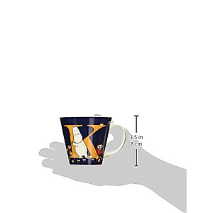 山加商店 Yamaka Shoten MM630-11K Moomin Initial Mug, K, Capacity: Approx. 11.8 fl oz (340 ml), Microwave Safe, Moomin Goods, Scandinavian, Mother's Day, Gift, Tableware, Gift, Wedding Gift, Made in Japan