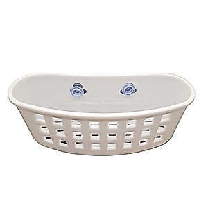 Handy Housewares Kitchen Sink Caddy Dish Soap Scrubber Sponge Holder Basket with Suction Cups (1)