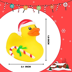 Advent Calendar 2023 Christmas Ducks - 24 Days Christmas Countdown with 24 Santa Xmas Rubber Ducks Bath Toys, Christmas Gifts Party Favors for Boys, Girls, Toddlers and Kids