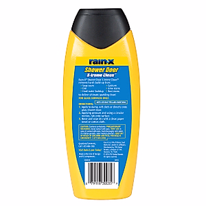 Rain-X 630035 X-Treme Clean Shower Door Cleaner, 12 Fl. Oz, Formulated To Clean Glass Shower Doors - Easy To Use, Removes Soap Scum, Dirt, Hard Water Build-up, Calcium, Lime And Rust Stains