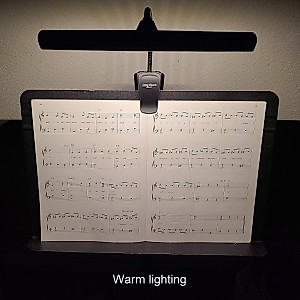 Extra Wide Clip-On Music Stand Orchestra Light- 18 LED Rechargeable USB Piano, Desk, Reading Lamp
