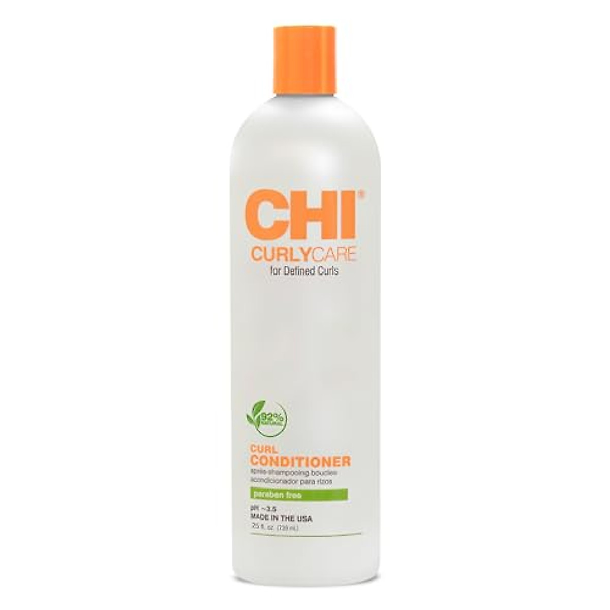 CHI CurlyCare Curl Conditioner, Hydrates Curls, Reduces Frizz & Increases Elasticity & Strength, Sulfate, Paraben, & Cruelty-Free, 25 Oz