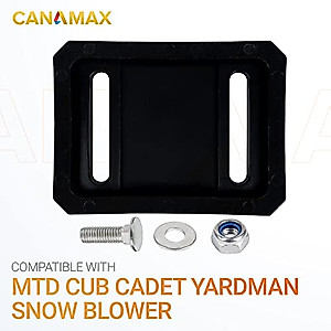 Canamax 784-5580 Plastic Skid Shoe Snow Thrower Slide Shoes - Exact Fit for Most Two-Stage snowblowers - for Troy-Bilt, MTD, Yard-Man, Yard Machines, Huskee, and Bolens Snow Blowers - Pack of 2
