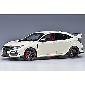 2021 Civic Type R (FK8) RHD (Right Hand Drive) Championship White 1/18 Model Car by Autoart 73220