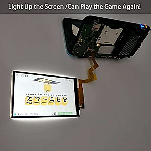Cuifati Replacemen Screen for New 2DS XL LL, Top LCD Screen Repair Kits 2DS Game Console Screen Replacement for New 2DS XL LL