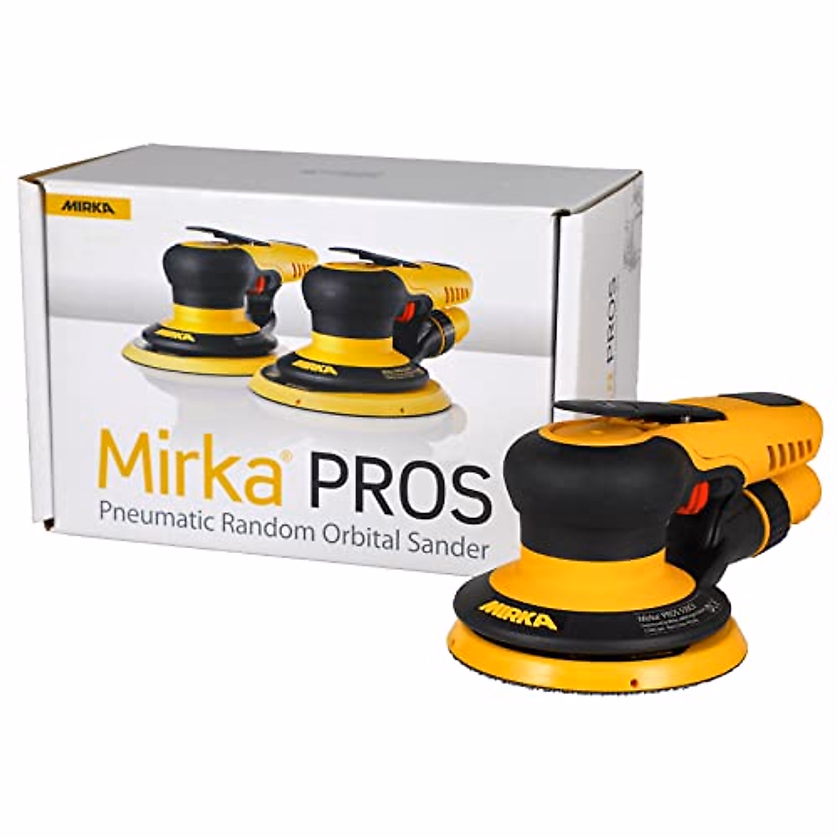 Mirka PROS Pneumatic Random Orbital Sander / 5 inch / 5mm Orbit/Dust-Free Sanding/MRP-550NV