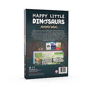 Unstable Games - Happy Little Dinosaurs Hazards Ahead Expansion - Designed to be added to your Happy Little Dinosaurs Base Game - Perfect for Game Night!