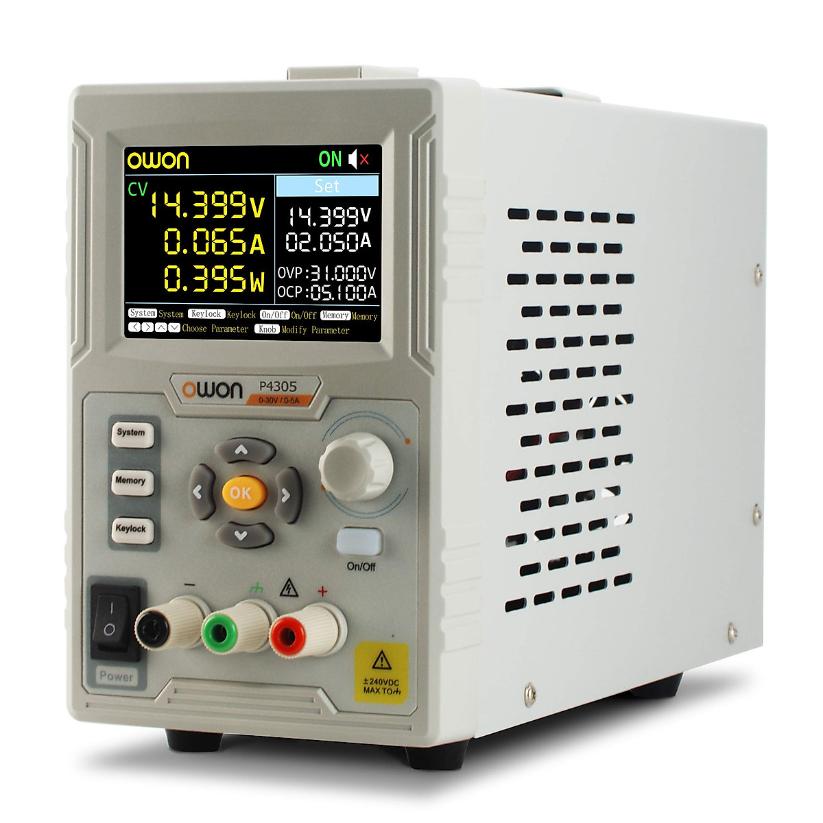 LILLIPUT OWON P4305 Single Channel 150W Maximum Output 0-30V / 0-5A Output 1mV/1mA Linear DC Power Supply