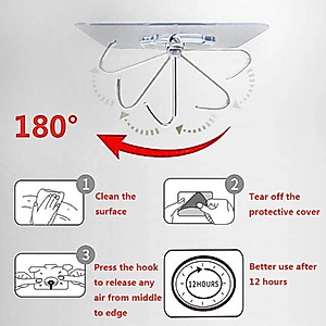 Wall Hooks, Transparent Wall Hooks, 15PCS