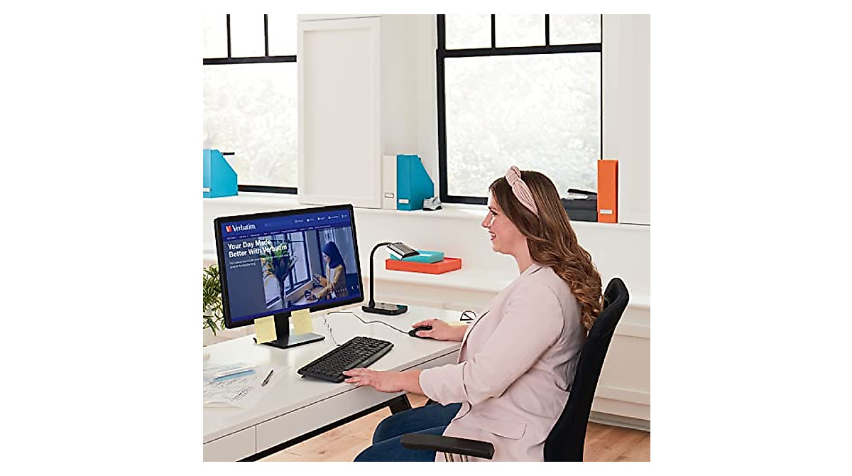 Verbatim Slimline Wired Keyboard and Mouse Combo USB Plug-and-Play ...