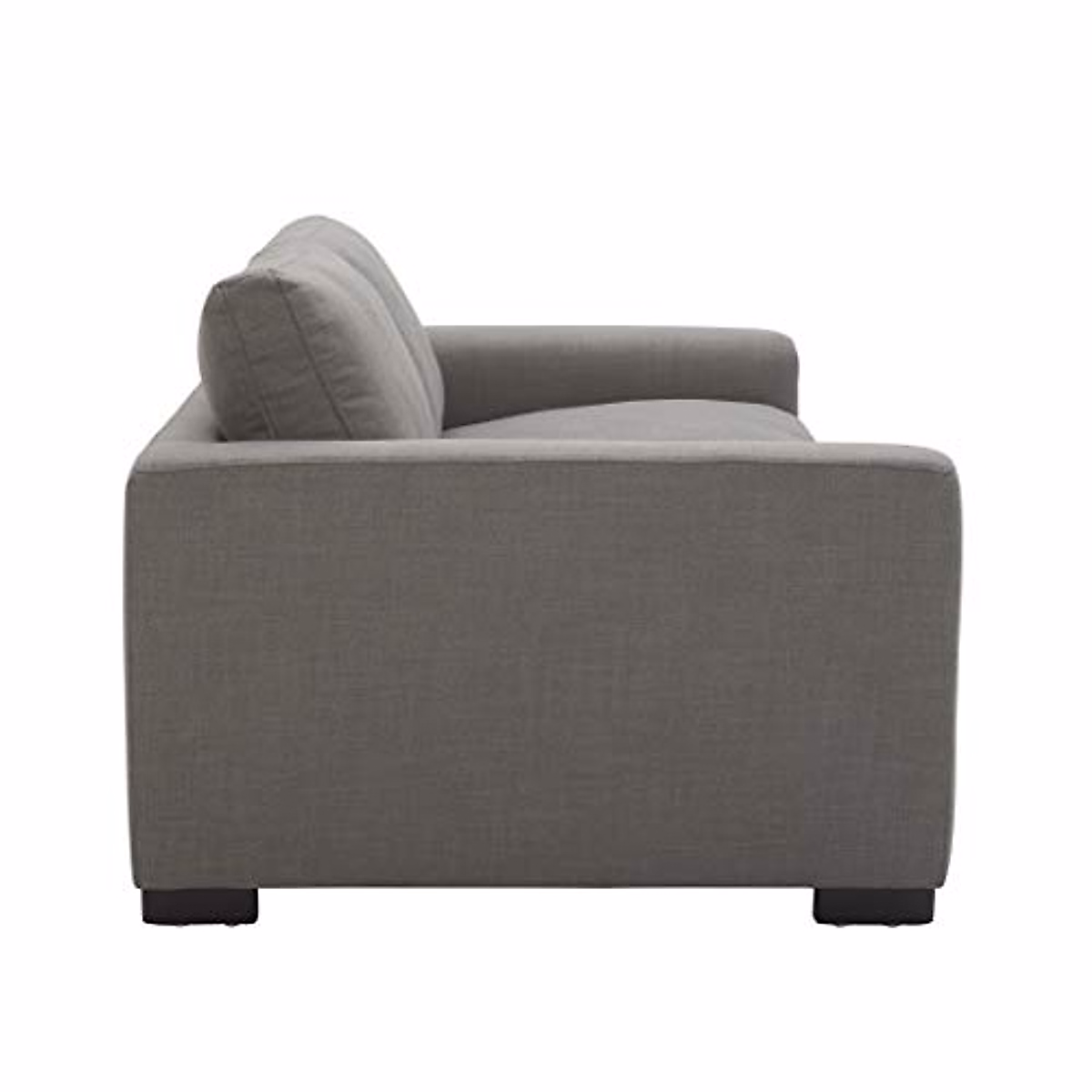 Amazon Brand - Stone & Beam Westview Extra-Deep Down-Filled Loveseat Sofa Couch, 75.6"W, Smoke