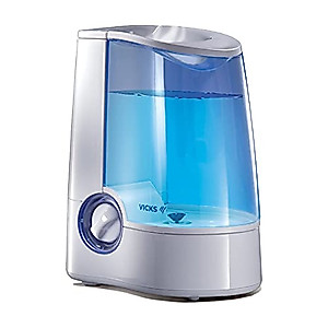 Vicks Warm Mist Humidifier, Small to Medium Rooms, 1 Gallon Tank – Vaporizer and Warm Mist Humidifier for Baby and Kids Rooms, Bedrooms and More