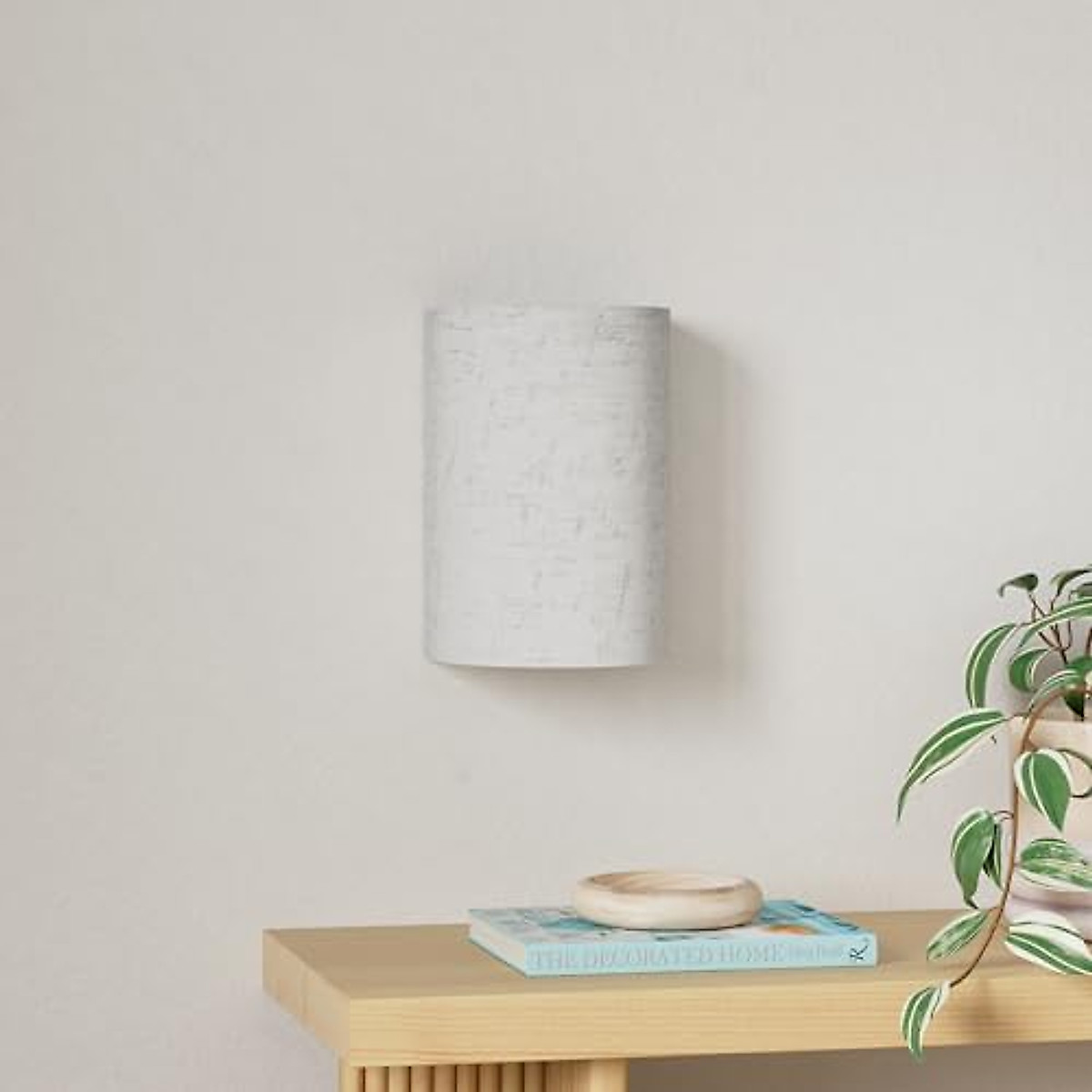 Wall Sconces Set of Two, Battery Rechargeable 3 Colors Changeable Dimmable Wall Lights Fixtures with Remote Control Fabric Height Wall Lamp Sconces for Bedroom Living Room Hallway