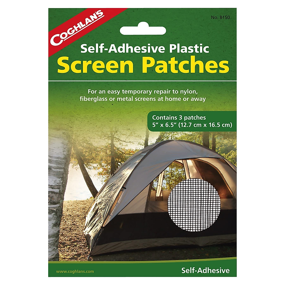 TENT SCREEN PATCH 5X6.5"