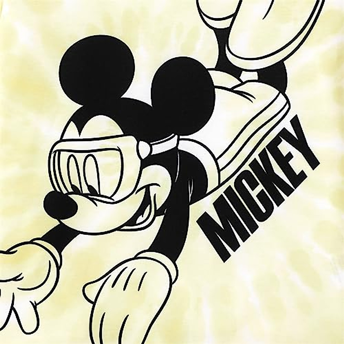 Disney Mickey and Friends Kids Boys Girls Solid Character Print Short-Sleeve Cotton Tees T-Shirts Tops 2PCS Blue&Yellow 9-10Years