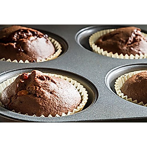 Mrs. Anderson's Baking 12-Cup Muffin Pan, Carbon Steel with Non-Stick Coating, PFOA Free, 14-Inches x 10.5-Inches