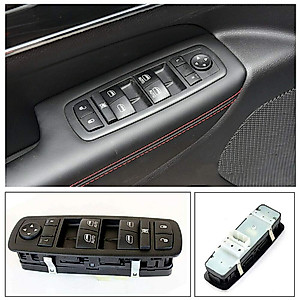Driver Door Master Power Window Switch Compatible for 2011-2014 Jeep Grand Cherokee Dodge Durango Replace OE # 68086693AC 68086693AD- Double Auto 11 PINS, Please Check OE Number and Plug PINS