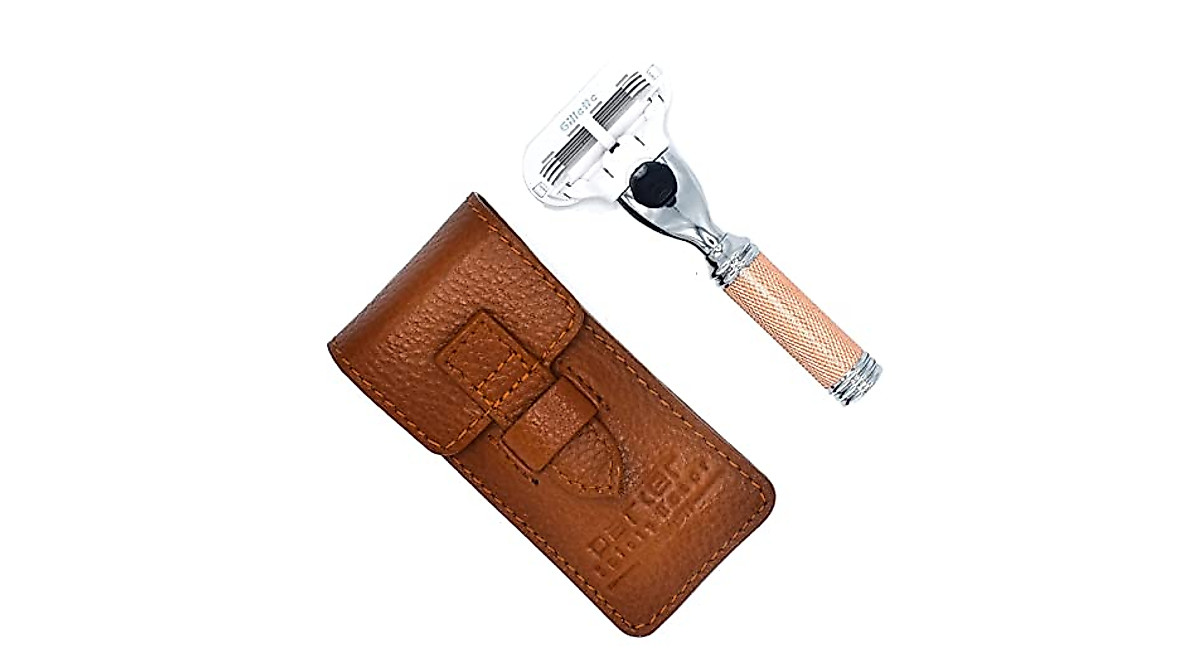 Travel Razor for Women - Gillette Venus Compatible & Leather Case