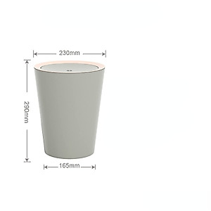 LZYMLG Trash Can with Swing Lid, Stylish&Durable Rubbish bin for Cupboard/Bathroom/Bedroom/Office/Camping, Indoor/Outdoor Use, 7.5L Green