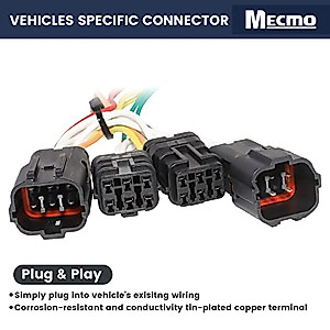 MECMO 4-Pin Trailer Wiring Harness for 2010-2018 Hyundai Tucson, Plug-in Simple Custom-Fit T-Connector 4-Pole Flat Trailer Light Wire for Tucson