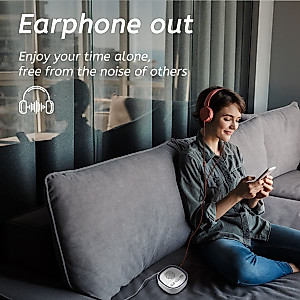 Sleep White Noise Machine Sound Machines Therapy with 30 Soothing Sounds 3.5 mm Headphone Jack 5 Timer Settings and 32 Precise Volume Compact Design Memory Function Gift for Home Office Travel