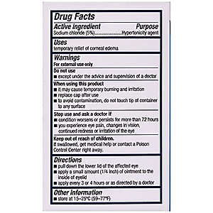 MURO 128 (Sodium Chloride Hypertonicity Ophthalmic Ointment, 5%) TWIN PACK, 2 count (Pack of 1)