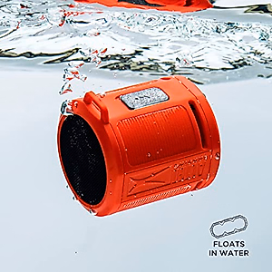 Altec Lansing HydraOrbit - Waterproof Bluetooth Speaker, Lightweight & Portable Speaker for Travel & Outdoor Use, Red