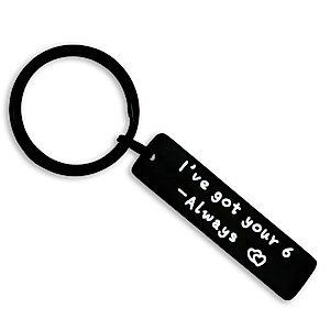 Kivosliviz Officer Gifts Keychain I Got Your 6 Police Wife Keychain Law Enforcement Gifts for Him Police Keychain for Boyfriend Police Officer Keychain
