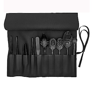TERECHE Plating Tools Set, Culinary Professiona Chef Plating Kit,11 Piece Culinary Plating Set, Black