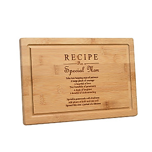 Bamboo Cutting Board Mothers Day Birthday Christmas Gift, Gift for Mom and Grandma Cheese Board