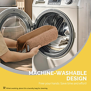 fowong Under Door Draft Stopper 36 Inch Noise Stopper Soundproofing Draft Guard for Bottom of Door, Brown