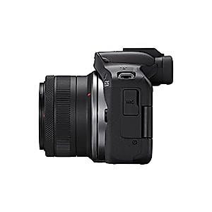Canon EOS R50 Mirrorless Vlogging Camera (Black) w/RF-S18-45mm F4.5-6.3 is STM Lens, 24.2 MP, 4K Video, Subject Detection & Tracking, Compact, Smartphone Connection, Content Creator